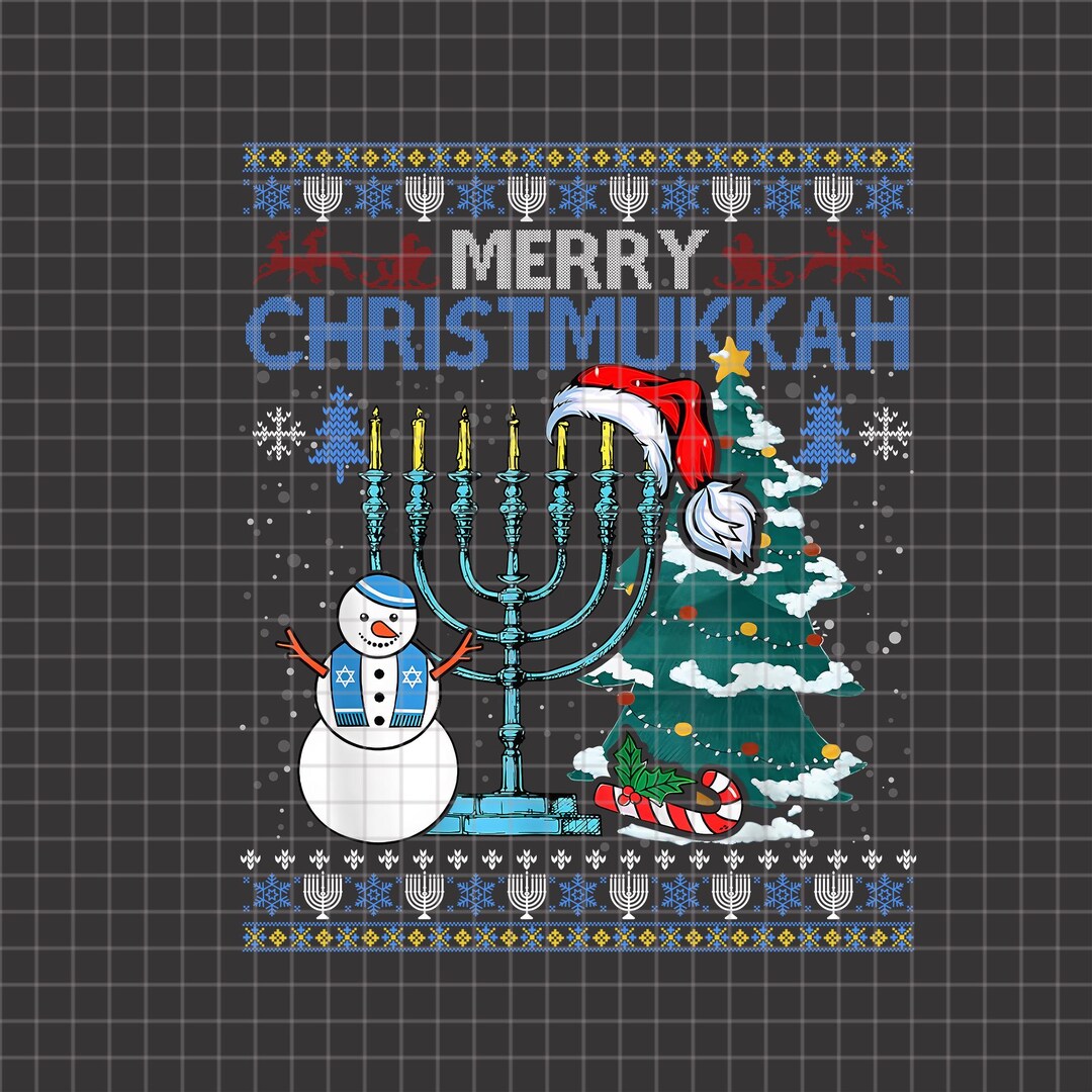 Merry Happy Chrismukkah Png,happy Hanukkah Png,hanukkah Candlestick Png ...