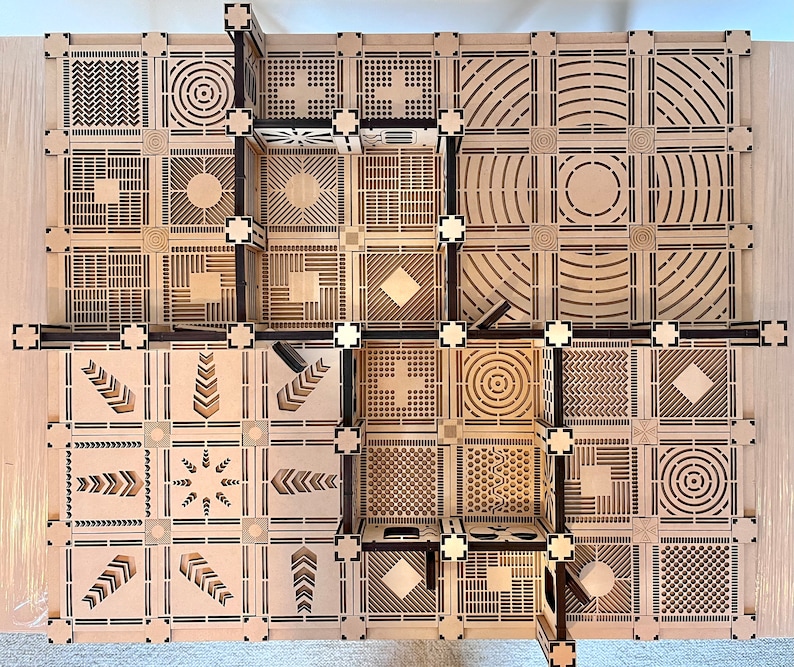 Modular Interior Terrain Set (walls, Floors, Doors) for Tabletop ...