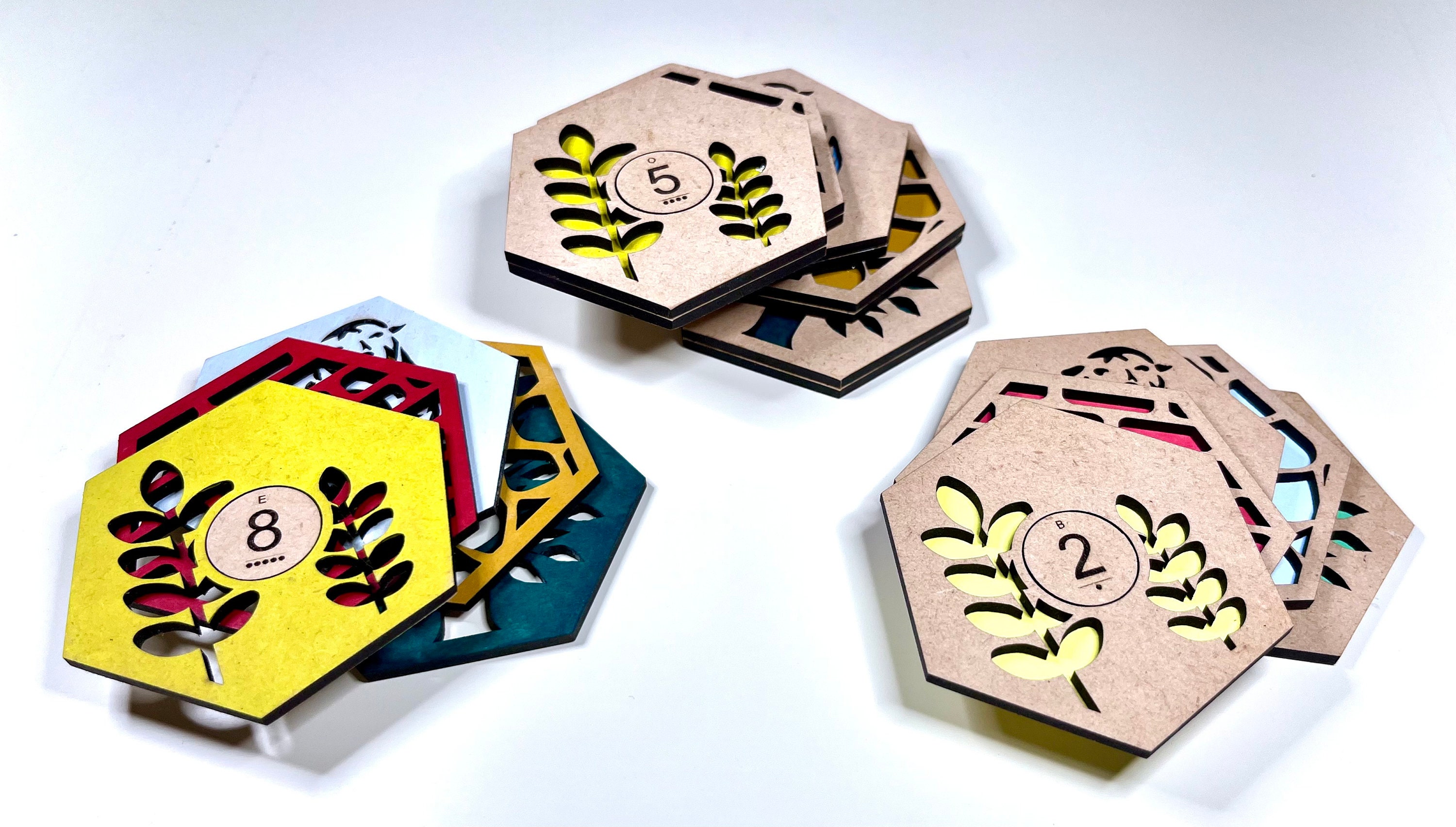 Hex Board Game Laser Cut Files lbrn2 SVG DXF AI - Etsy Canada