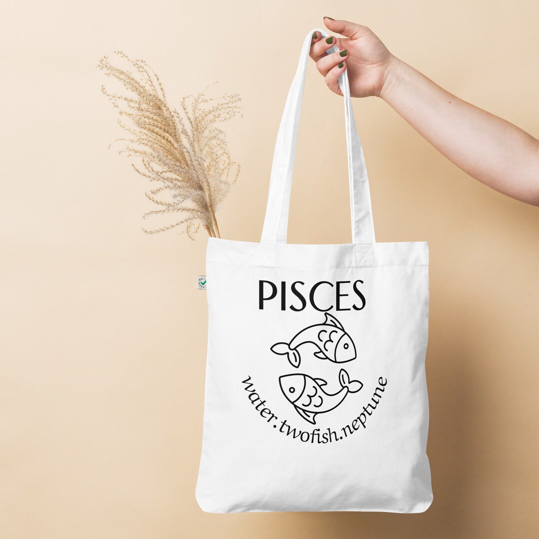 Pisces Star Sign Tote Bag Zodiac Fashion Accessories - Etsy