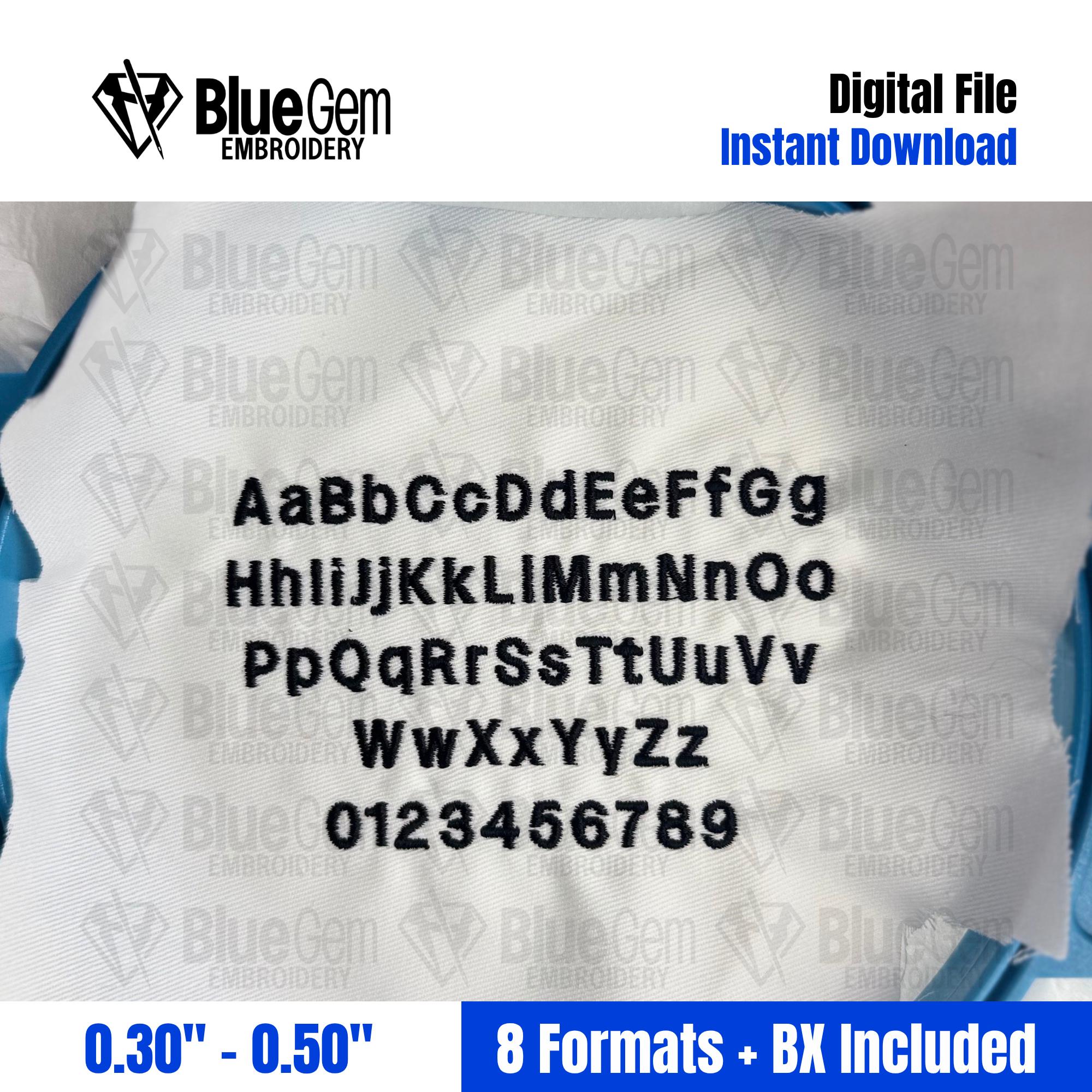 Little Block Embroidery Font – Extra Small (digital Download) - Etsy
