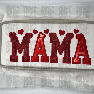 Mama Heart Applique Embroidery Design: Repositional Hoop Sizes (digital ...