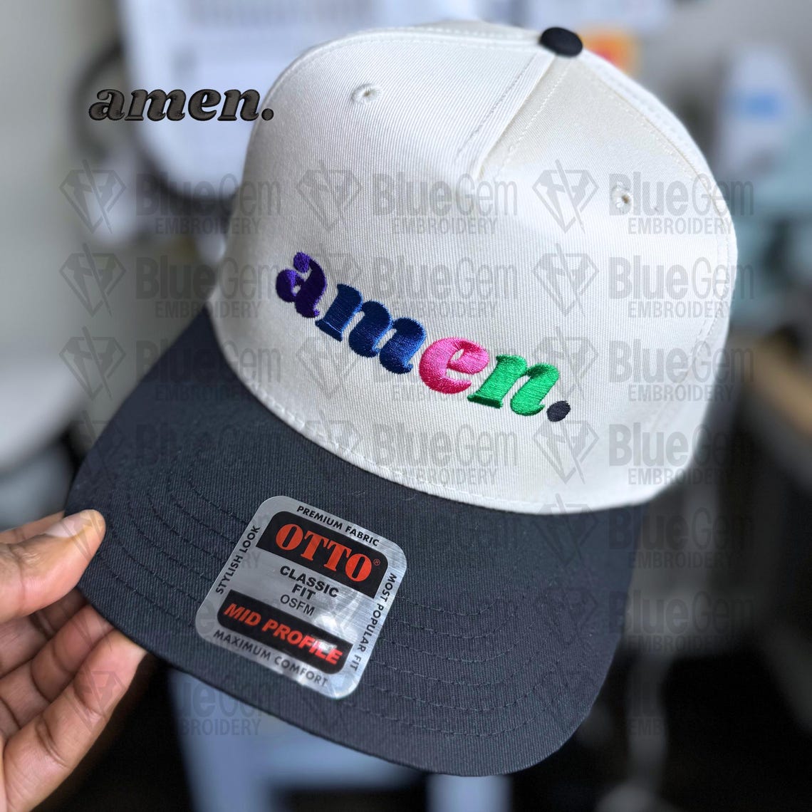Amen Hat Embroidery Design, Christian Design, 1 Size - Etsy