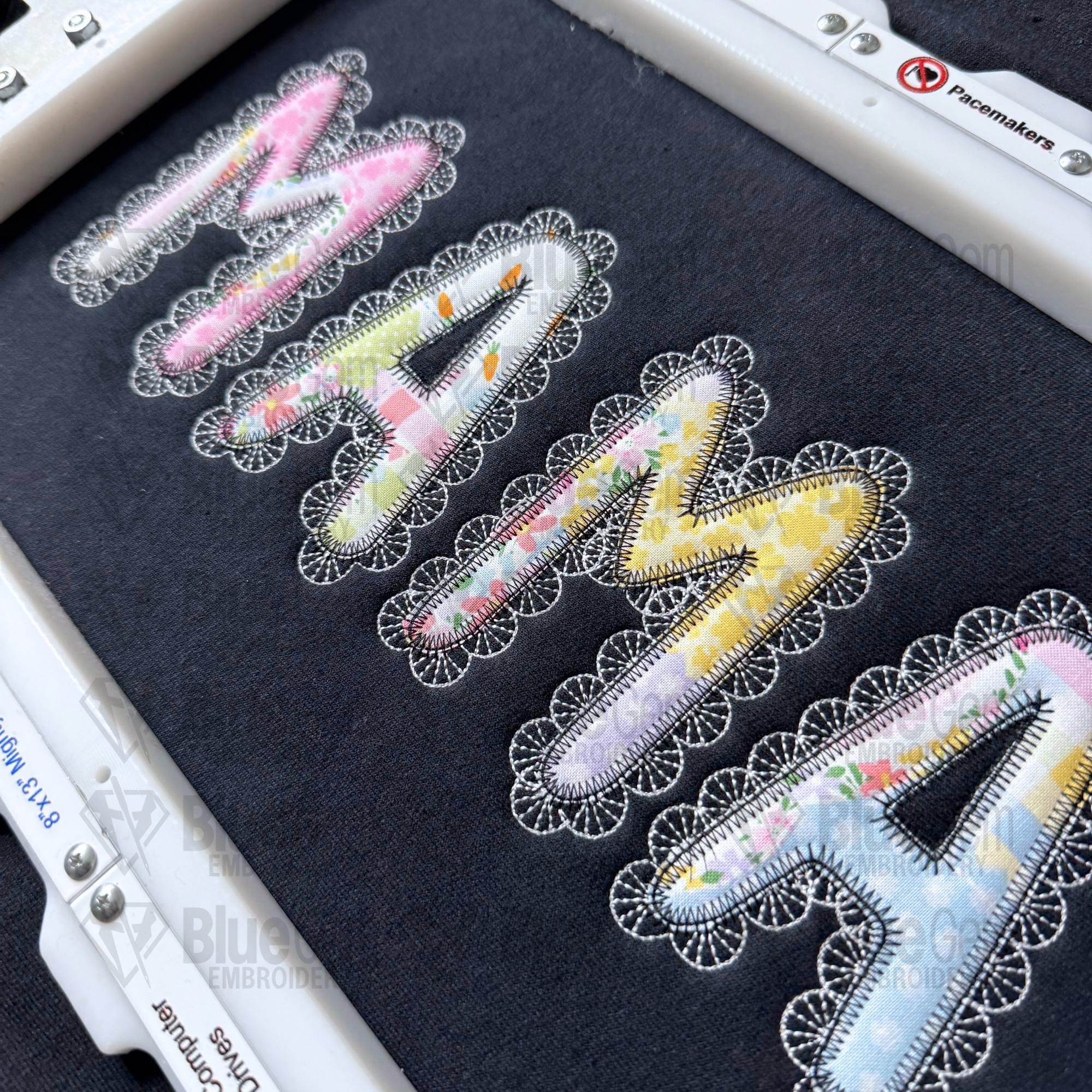Lace Mama Applique Embroidery Design – Zigzag, 5 Sizes (instant ...