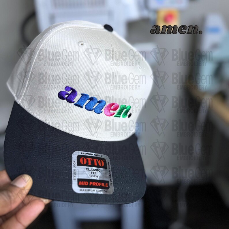 Amen Hat Embroidery Design, Christian Design, 1 Size - Etsy