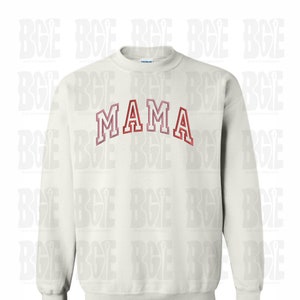 Mama Applique Embroidery Design: Arched Font (digital File) - Etsy