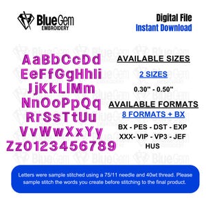 Little Block Embroidery Font – Extra Small (digital Download) - Etsy