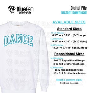 Dance Applique Embroidery Design - Dance Arched Embroidery Design- 5 ...