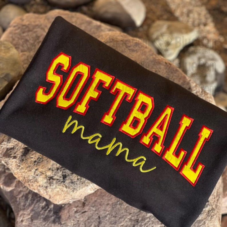 Custom Script Embroidery Applique Design: Split or Standard Sizes (2 ...