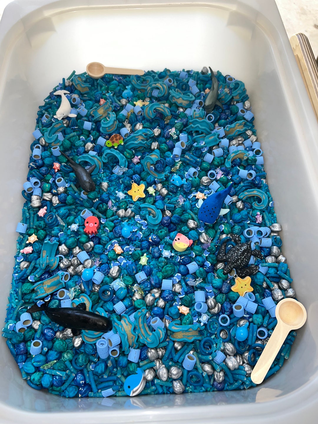 Ocean SCENTED Ocean Rice Sensory Filler - Etsy