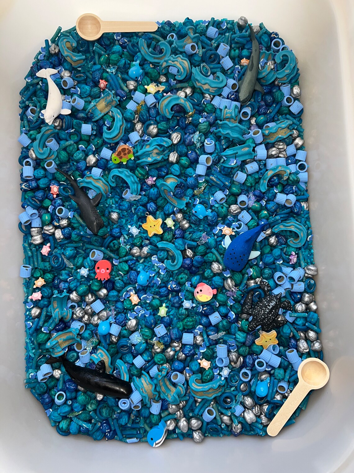 Ocean SCENTED Ocean Rice Sensory Filler - Etsy