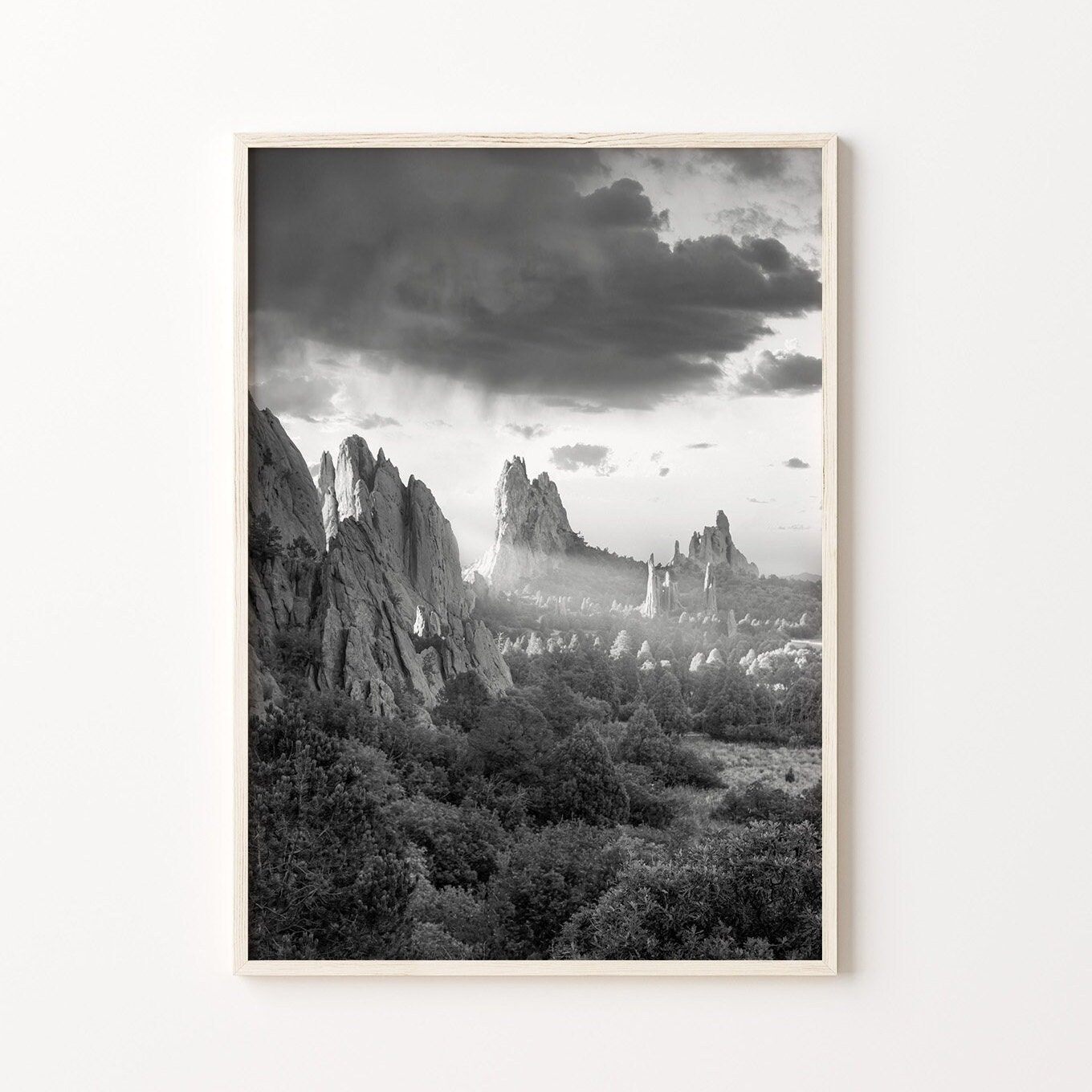 Colorado State Black & White Wall Art Set of 6, Colorado CO Prints ...