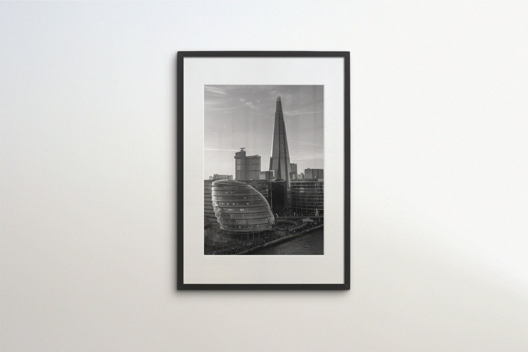 The Shard, London, United Kingdom, Instant Download, Black White ...