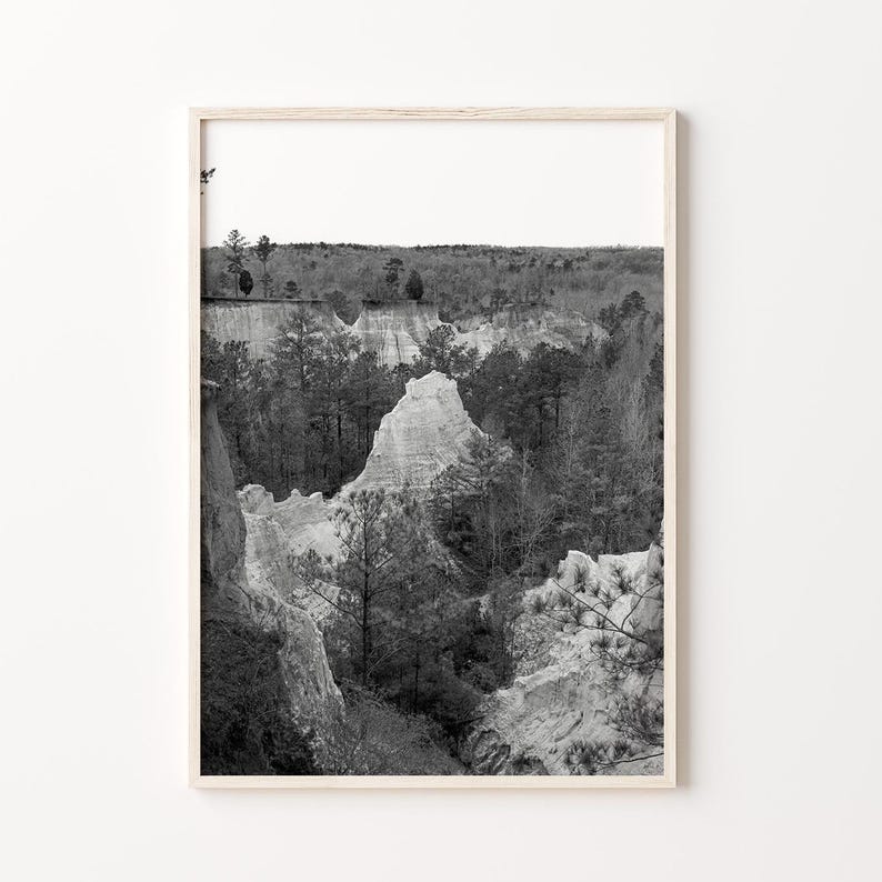 Georgia State Black & White Wall Art Set of 6, Georgia Prints, Instant ...