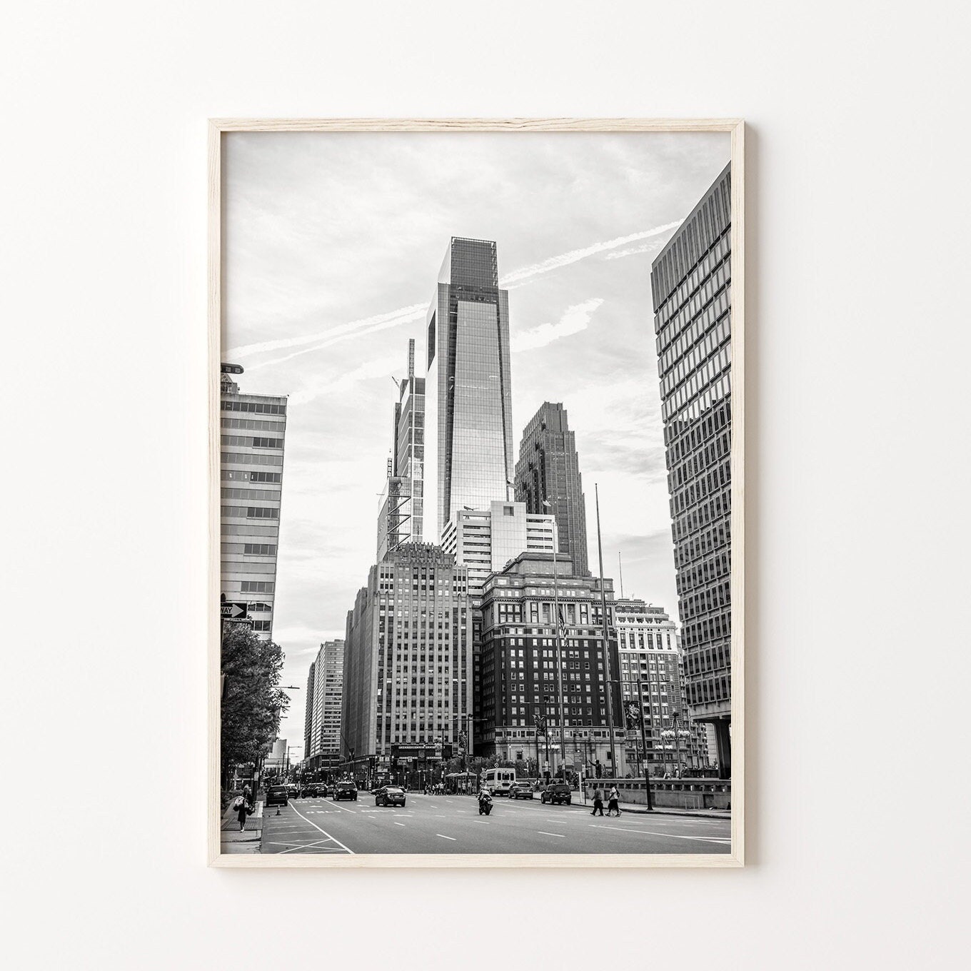 Philadelphia Black & White Wall Art Set of 6, Philadelphia City Prints ...