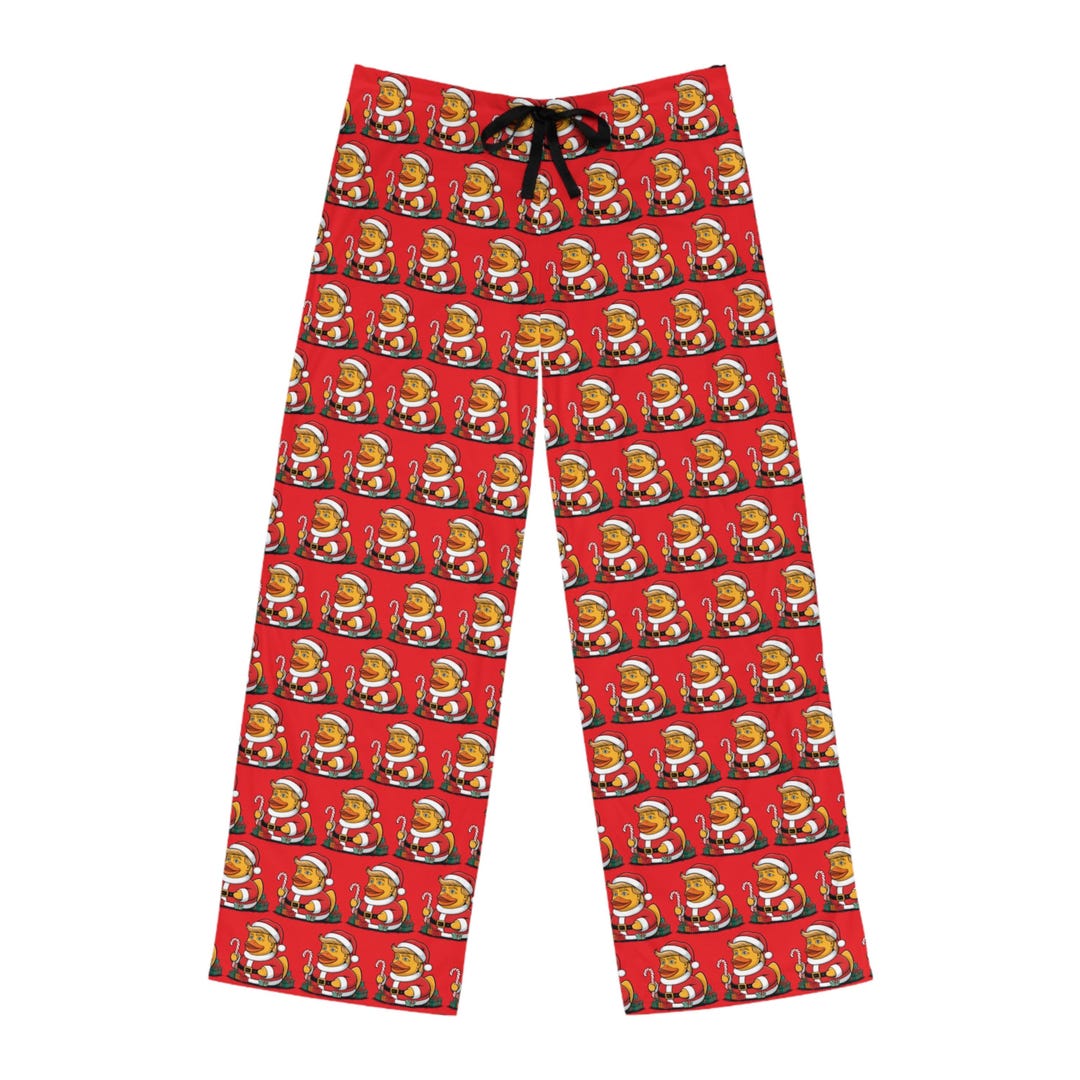 Men's Cotton Pajamas Funny Trump Christmas Pajamas Men Funny Holiday ...