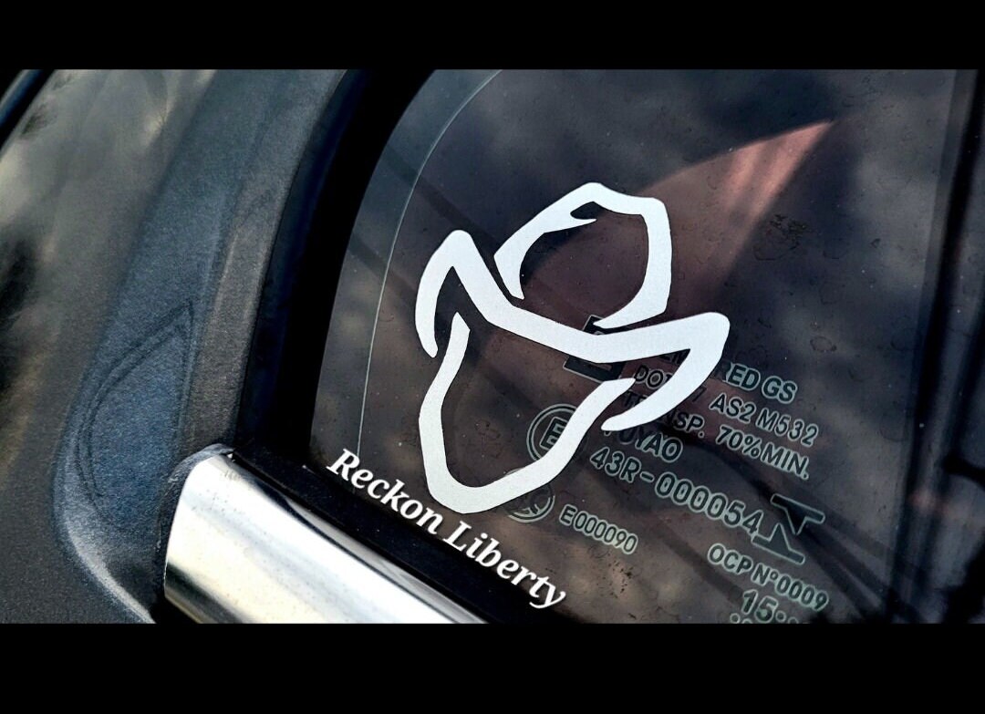 Reckon Liberty Decal Cowboy Hat Decal Cowboy Decal Ranch Decal Big ...