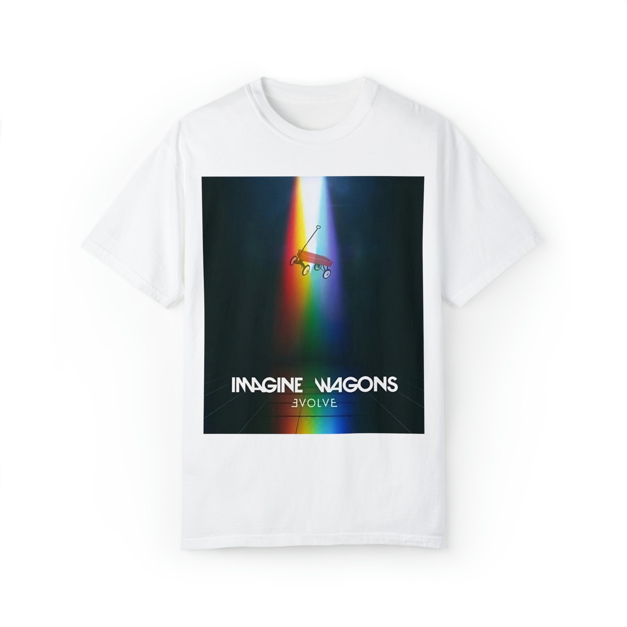 Imagine Wagons Imagine Dragons Funny Meme T-shirt Graphic Tee Shirt ...