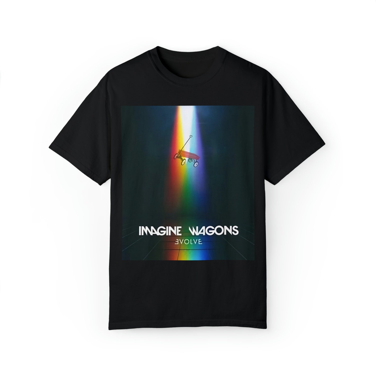 Imagine Wagons Imagine Dragons Funny Meme T-shirt Graphic Tee Shirt ...