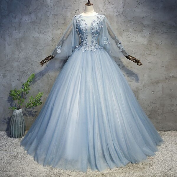 Light Blue Wedding Dress - Etsy