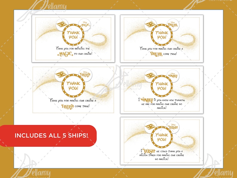 Cast Member Thank You Card Crew Thanks Stateroom Host Thank - Etsy