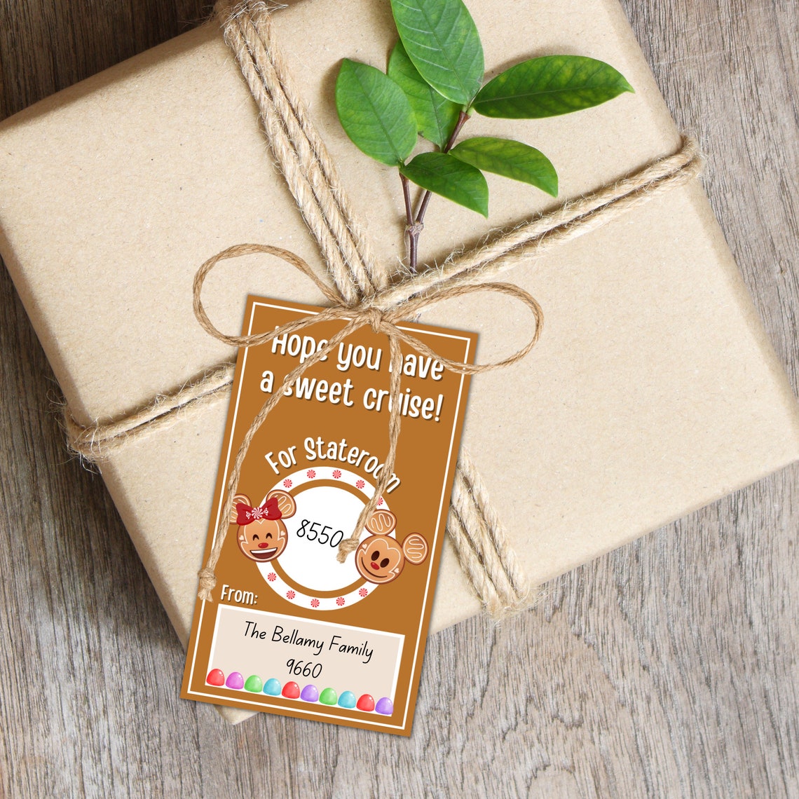 Fish Extender Gift Tags FE Gift Tags DCL Very Merrytime Cruise Digital ...