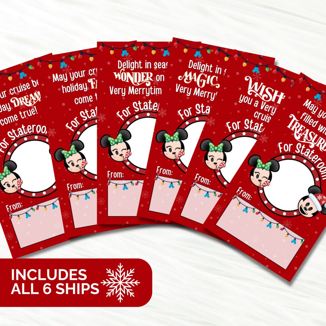 Fish Extender Gift Tags Christmas FE Gift Tags DCL Very Merrytime ...