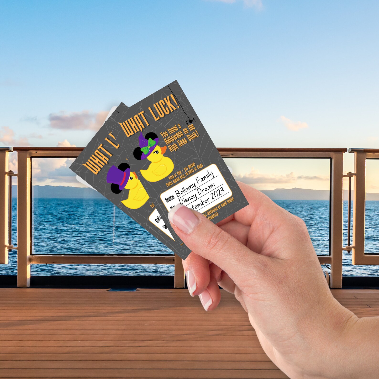 Halloween Cruise Duck DCL Duck Tags Mouse Ear High Seas Cruise - Etsy