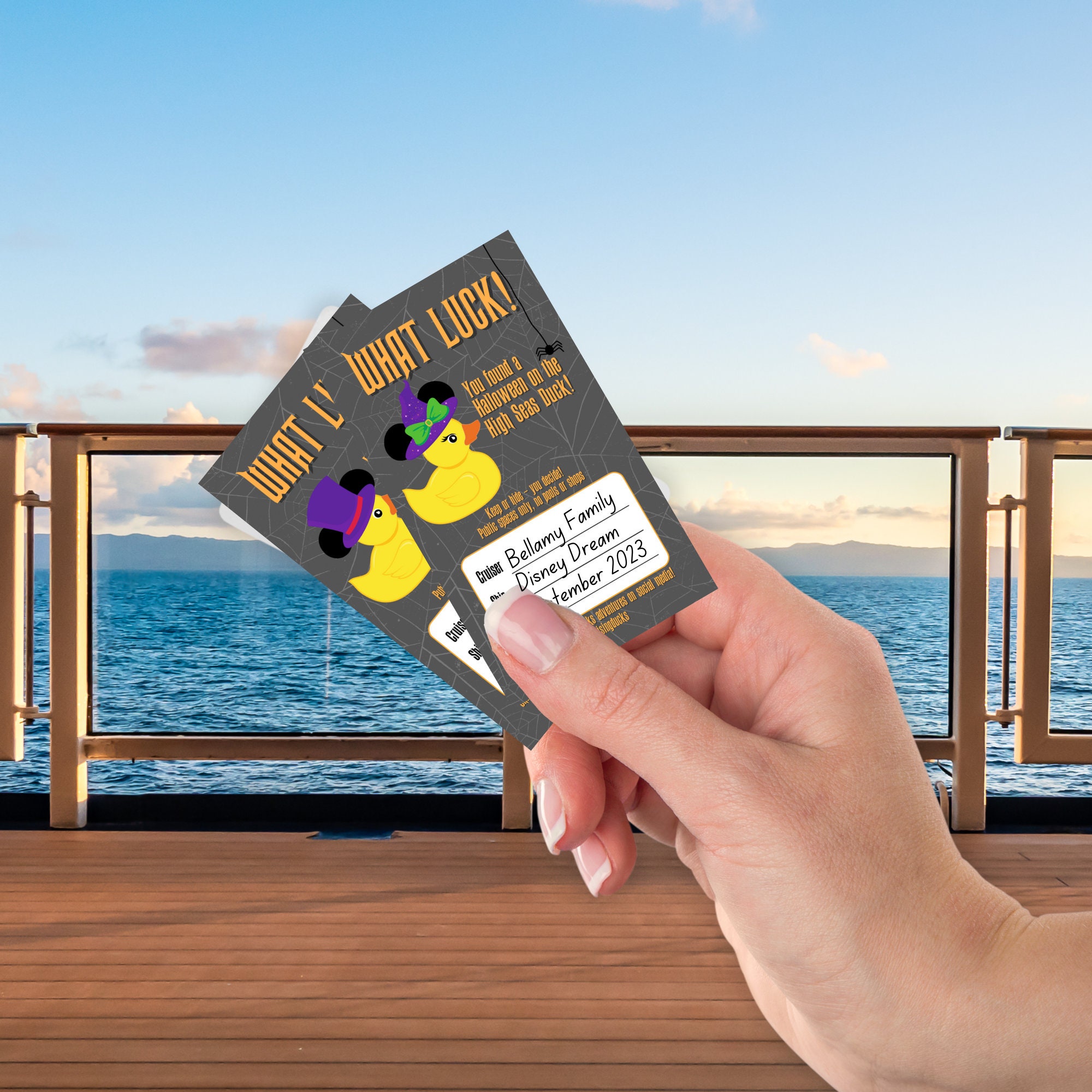 Halloween Cruise Duck DCL Duck Tags Mouse Ear High Seas Cruise - Etsy