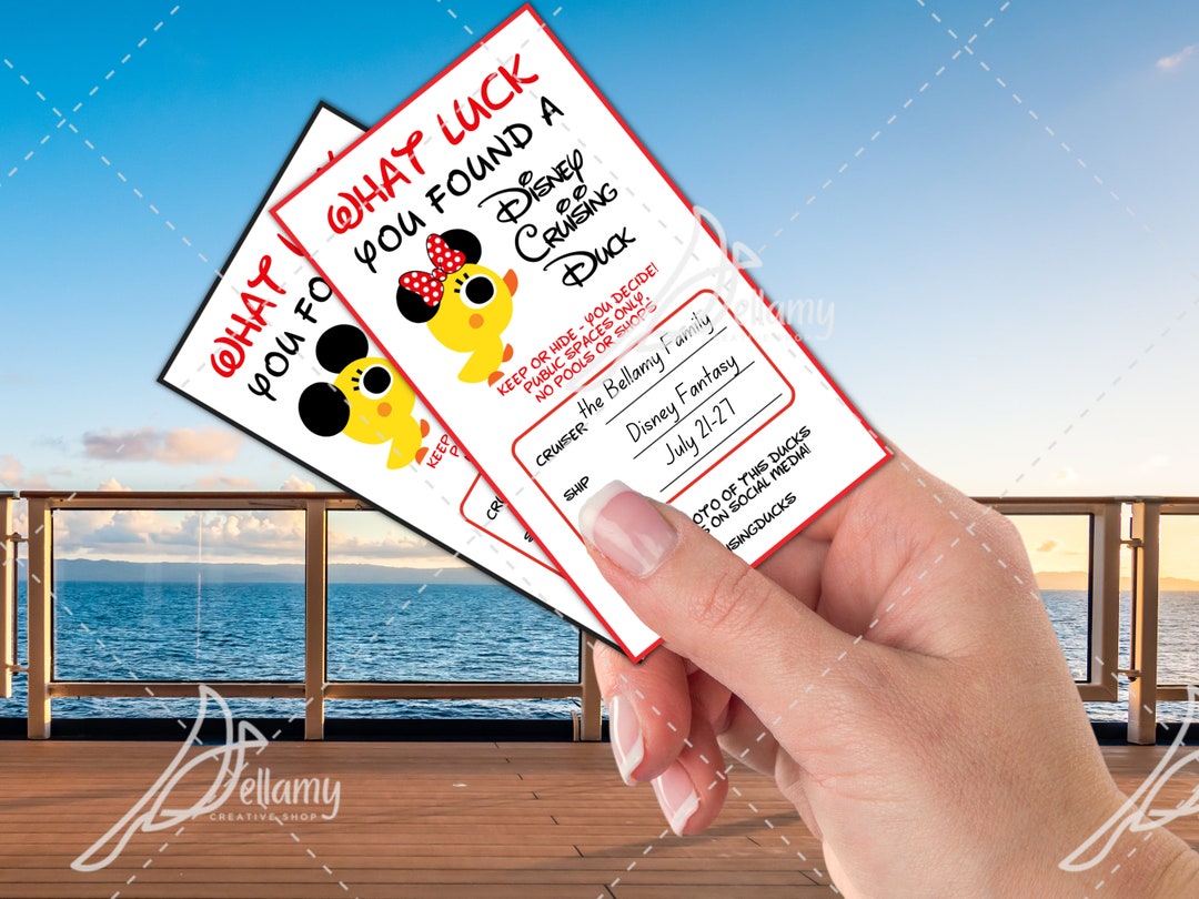 Cruise Duck Tags DCL Duck Tags Magical Cruise Duck Tag Mouse Ear Duck ...