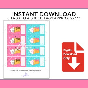 Fish Extender Gift Tag Pixie Dust Tag Ice Cream Tag Pixie Dust Label ...