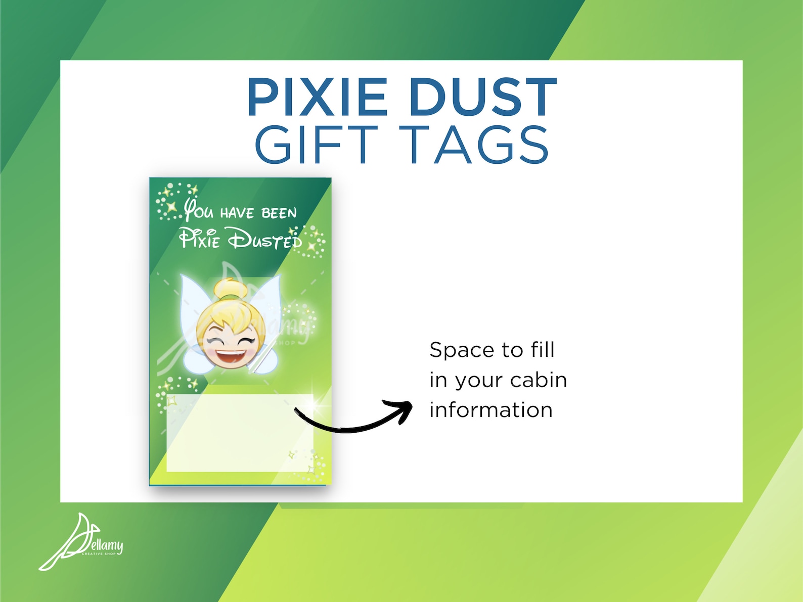 Pixie Dust Gift Tag Fish Extender Tag Cruise Gift Tag Pixie Dust Label Fish Extender Label Fish ...