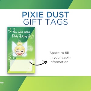 Pixie Dust Gift Tag Fish Extender Tag Cruise Gift Tag Pixie Dust Label Fish Extender Label Fish ...