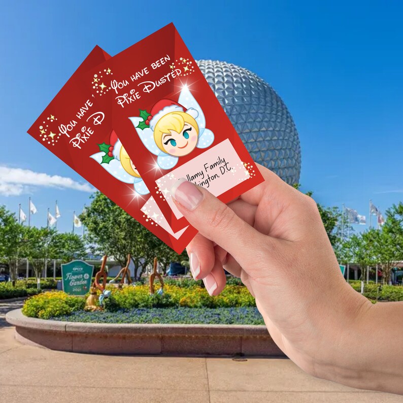 Holiday Pixie Dust Gift Tag Pixie Dust DCL Very Merrytime Cruise Tag ...