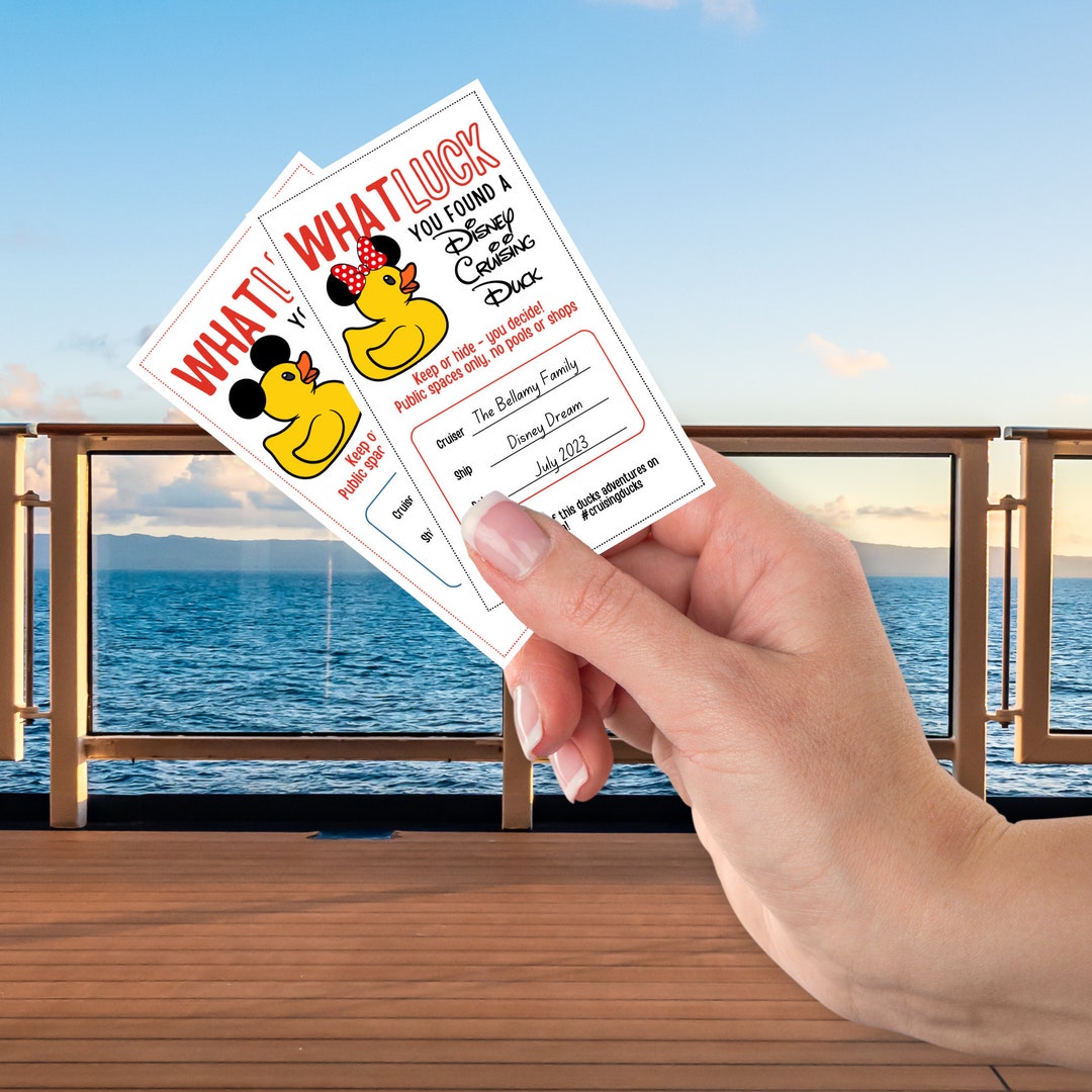 Cruise Duck Tags DCL Duck Tags Magical Cruise Duck Tag Mouse Ear Duck ...