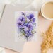 Set Watercolor Violet Flowers, Fine Art Blank Card Set, Greeting Cards ...