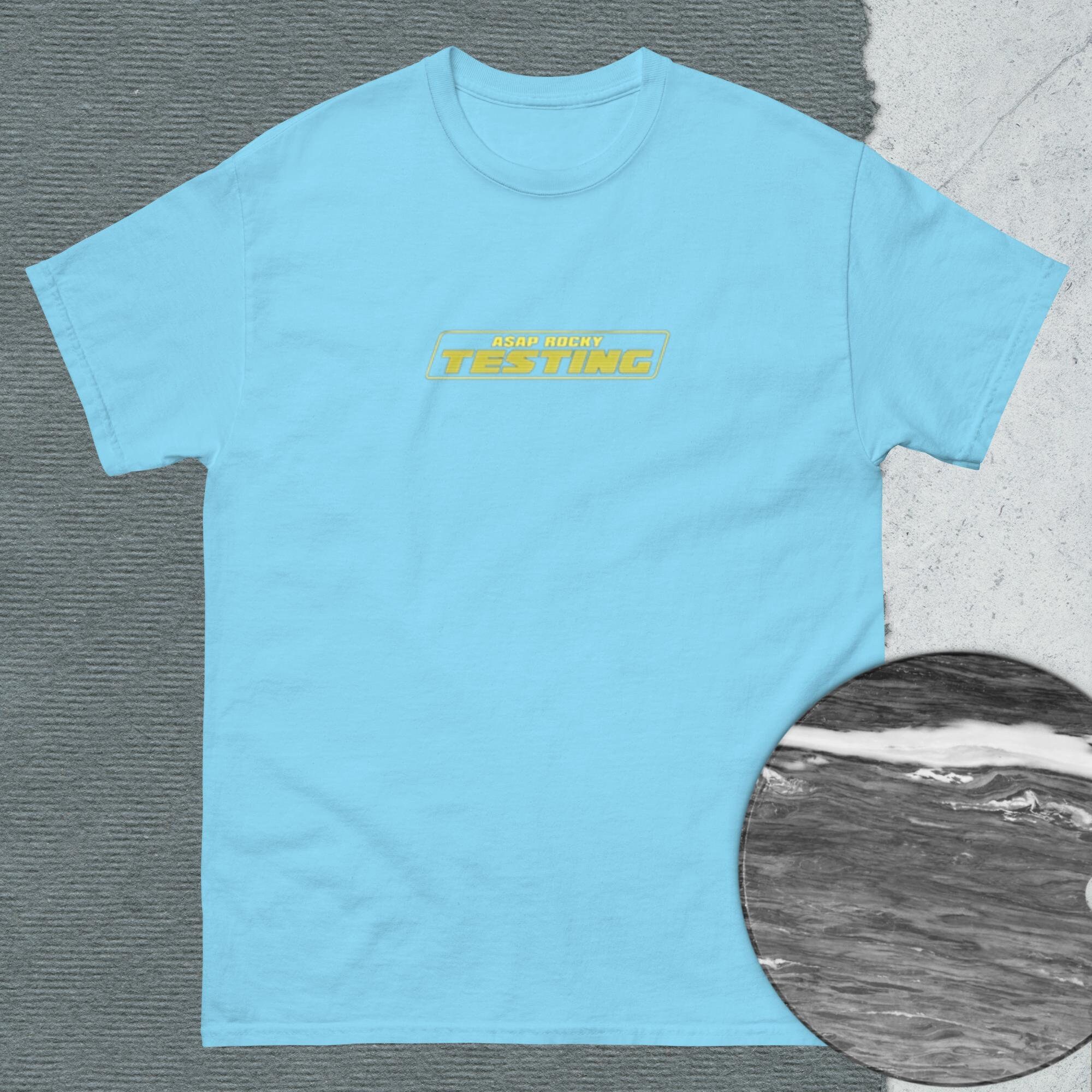 Asap Rocky Testing T-shirt, Asap Rocky Shirt, Box Logo T-shirt, Hip Hop ...