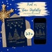 Metallic Gold Christmas Greeting Card Printable PNG & PDF - Etsy