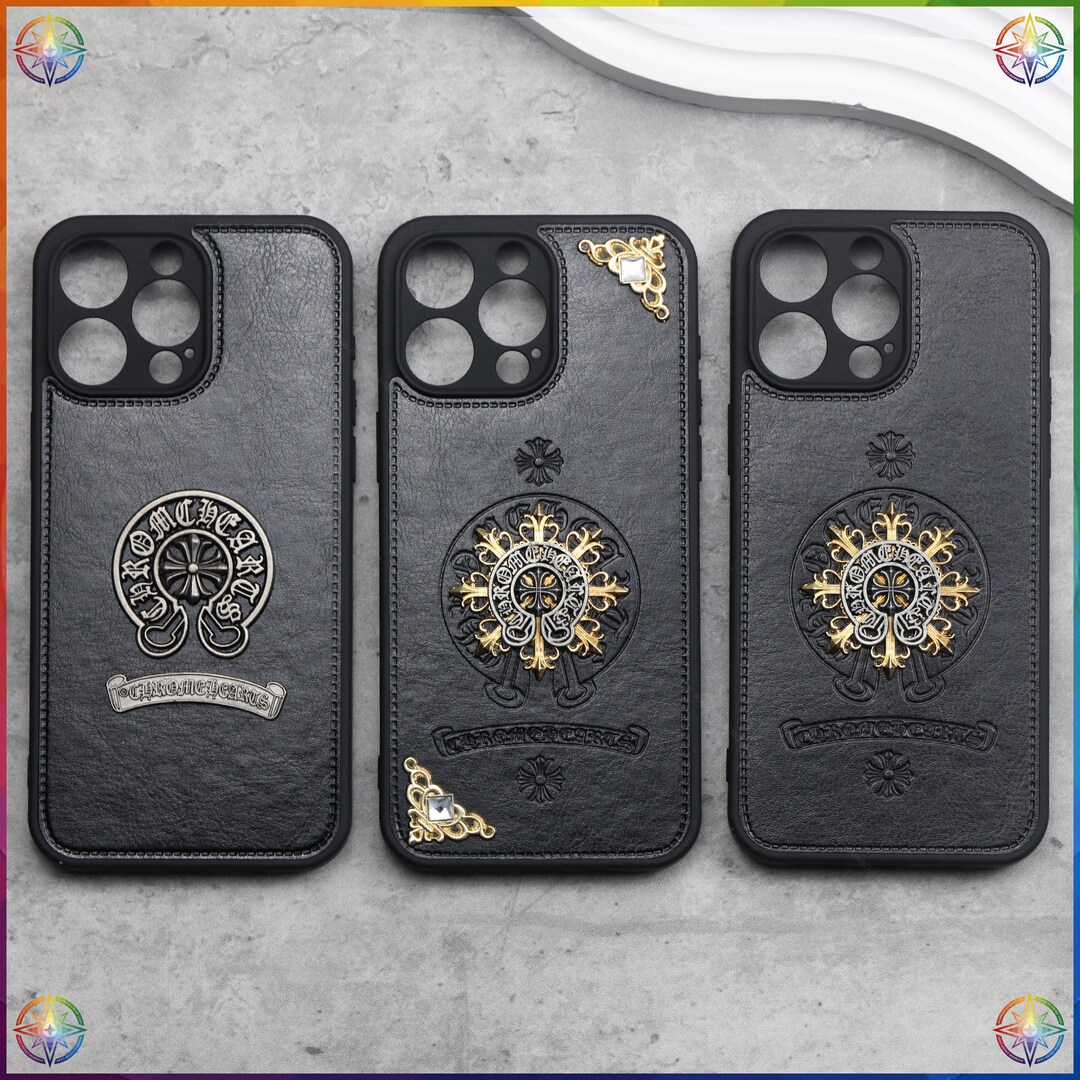 Chrome Hearts Case Mobile Phone Case Original Handmade Leather - Etsy