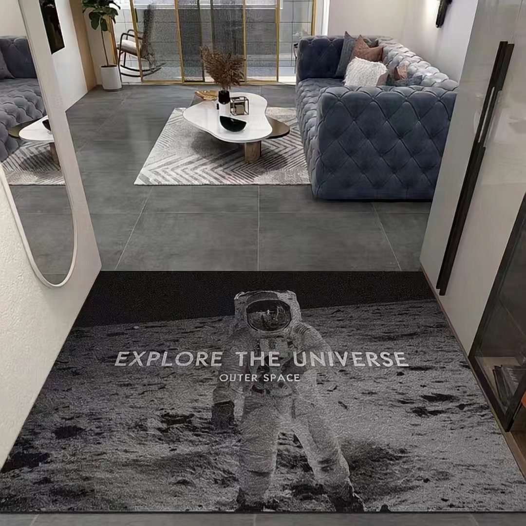 Explore the Universe: Lunar Surface Exploration Astronaut Rug - Etsy