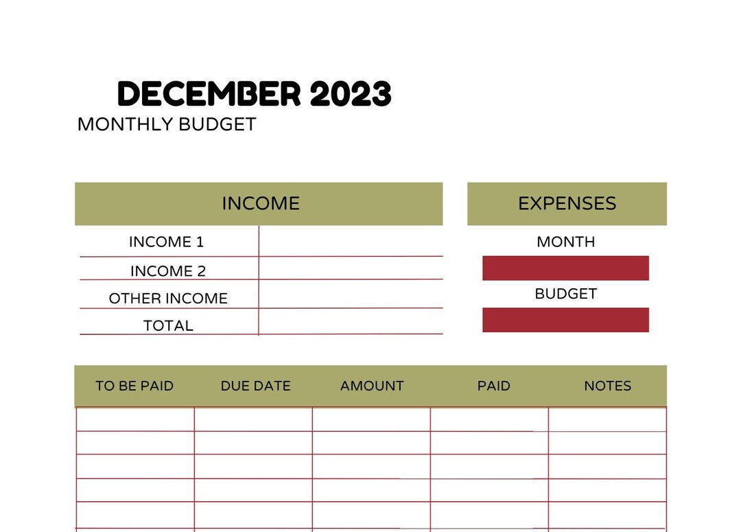Budget Planner 2023 Digitaler Download - Etsy