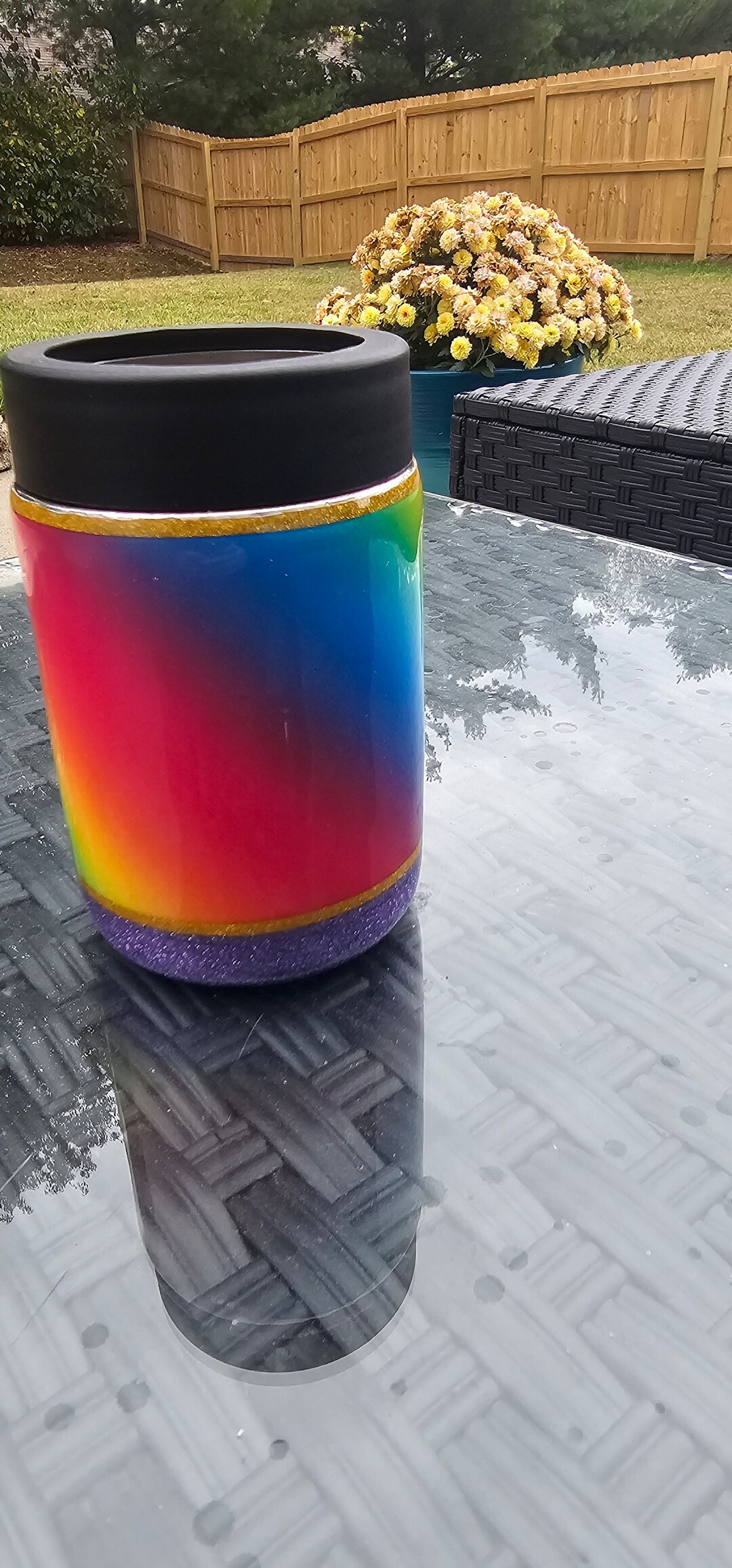 Rainbow Can Koozie - Etsy