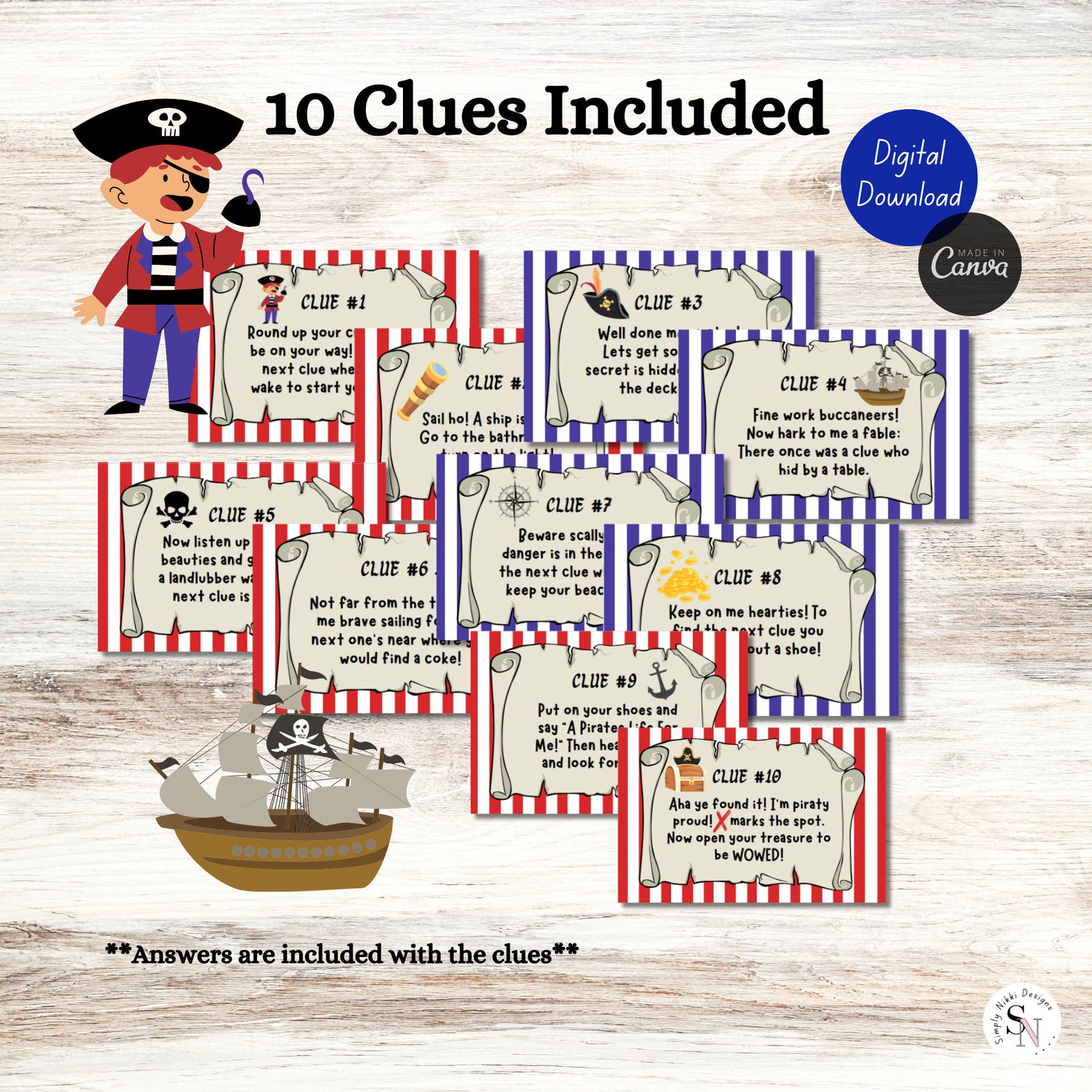 Pirate Treasure Hunt | Treasure Hunt | Beach Theme | Beach Activity ...