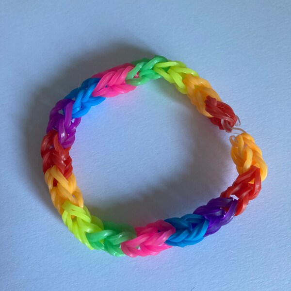 Rainbow Loom Bracelet - Etsy