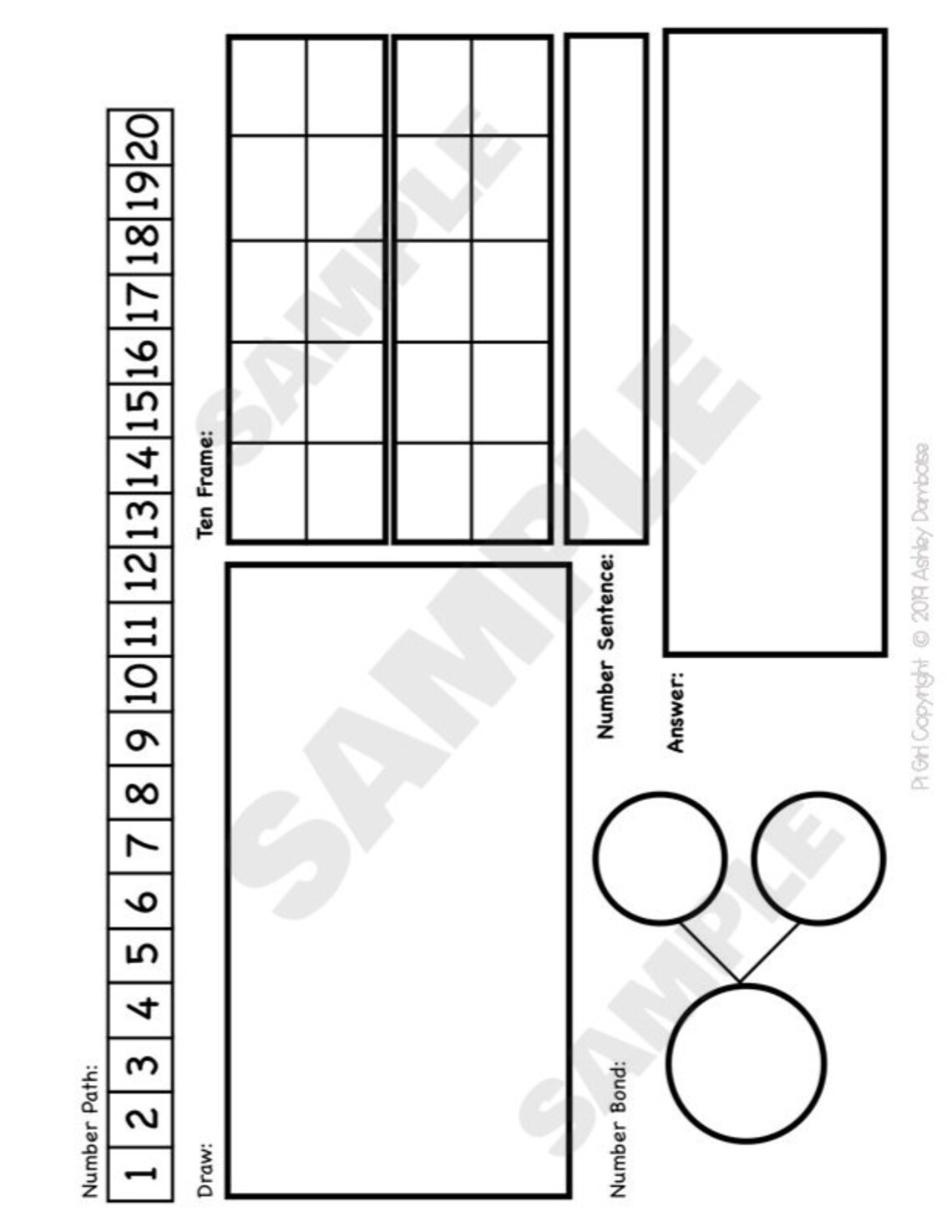 Story Problem Solving Template: Eureka Math RDW Graphic Organizer ...