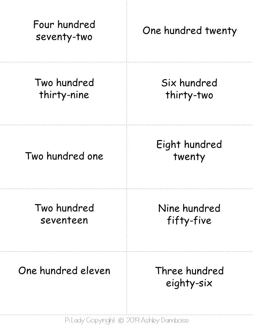 War Card Game- Place Value- Expanded Form- Unit Form- Word Form ...
