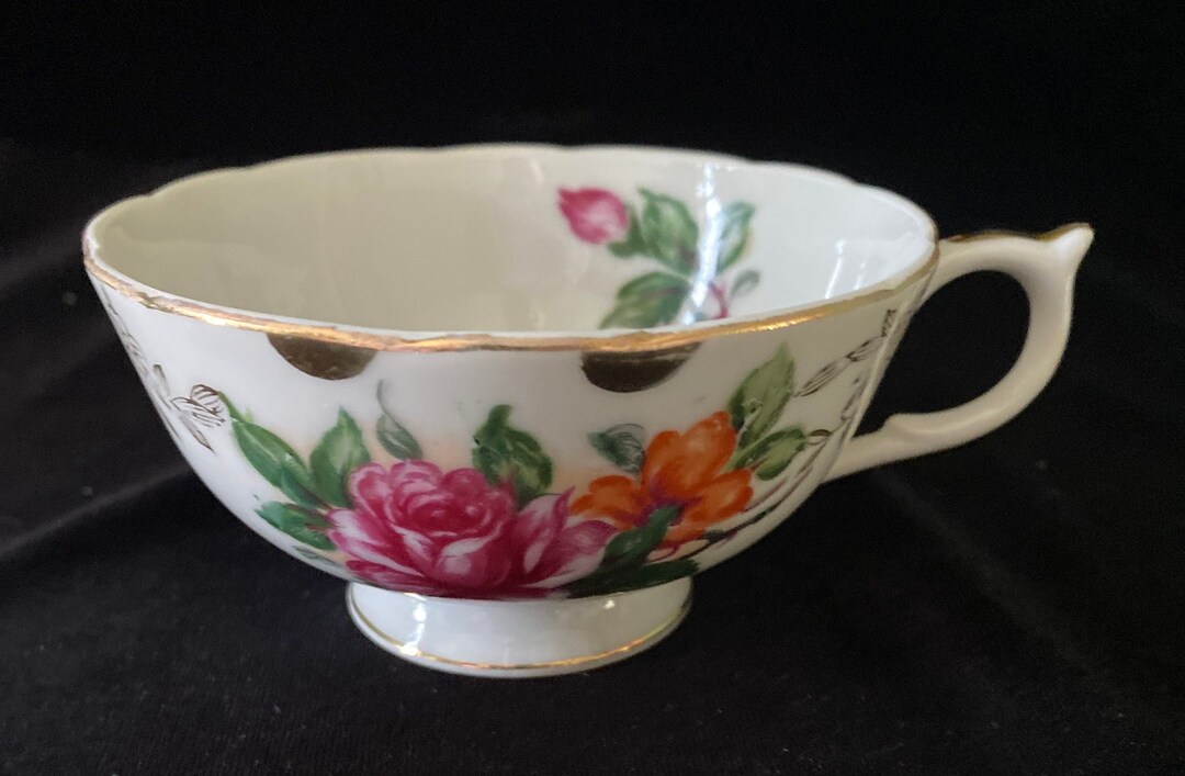 Japanese Teacup, Lefton China, Made in Occupied Japan, Hand Painted ...