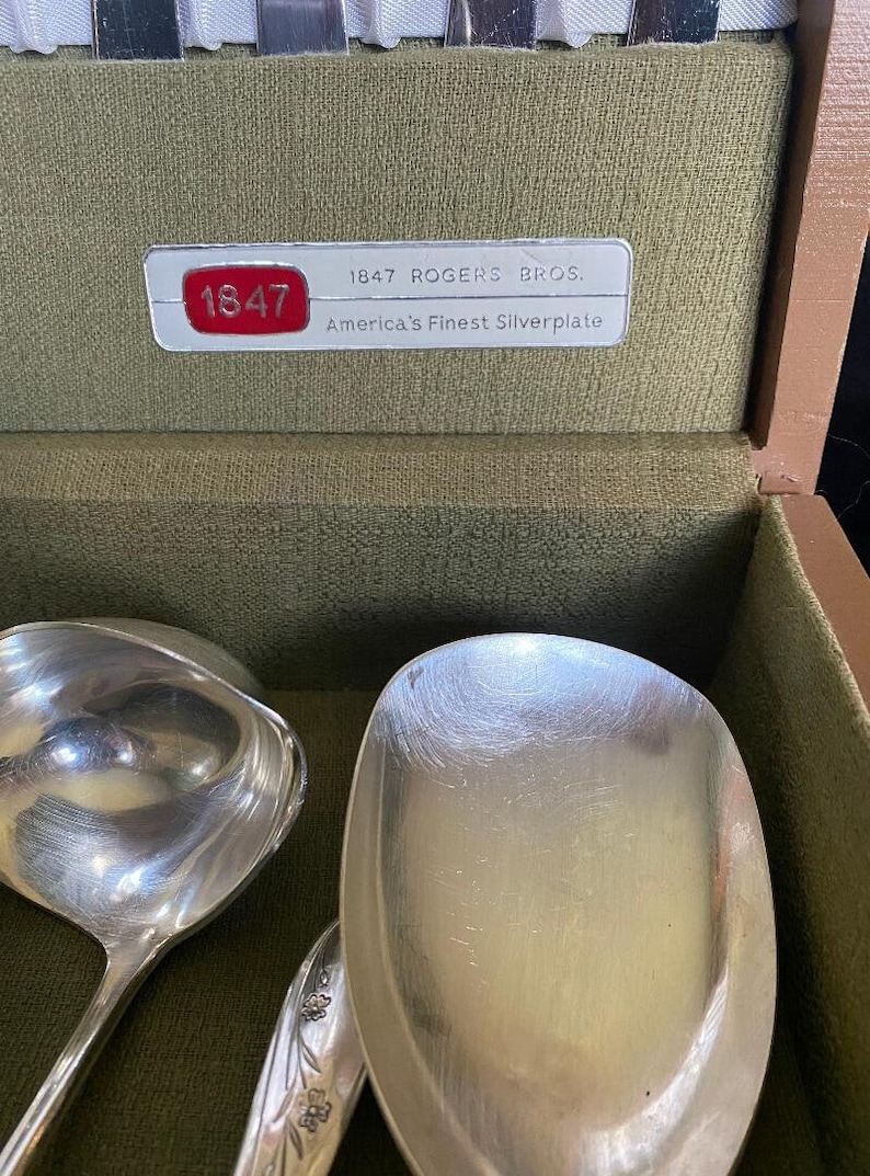 1847 Rogers Bros “springtime” Silverplate Flatware Set, 62-piece ...