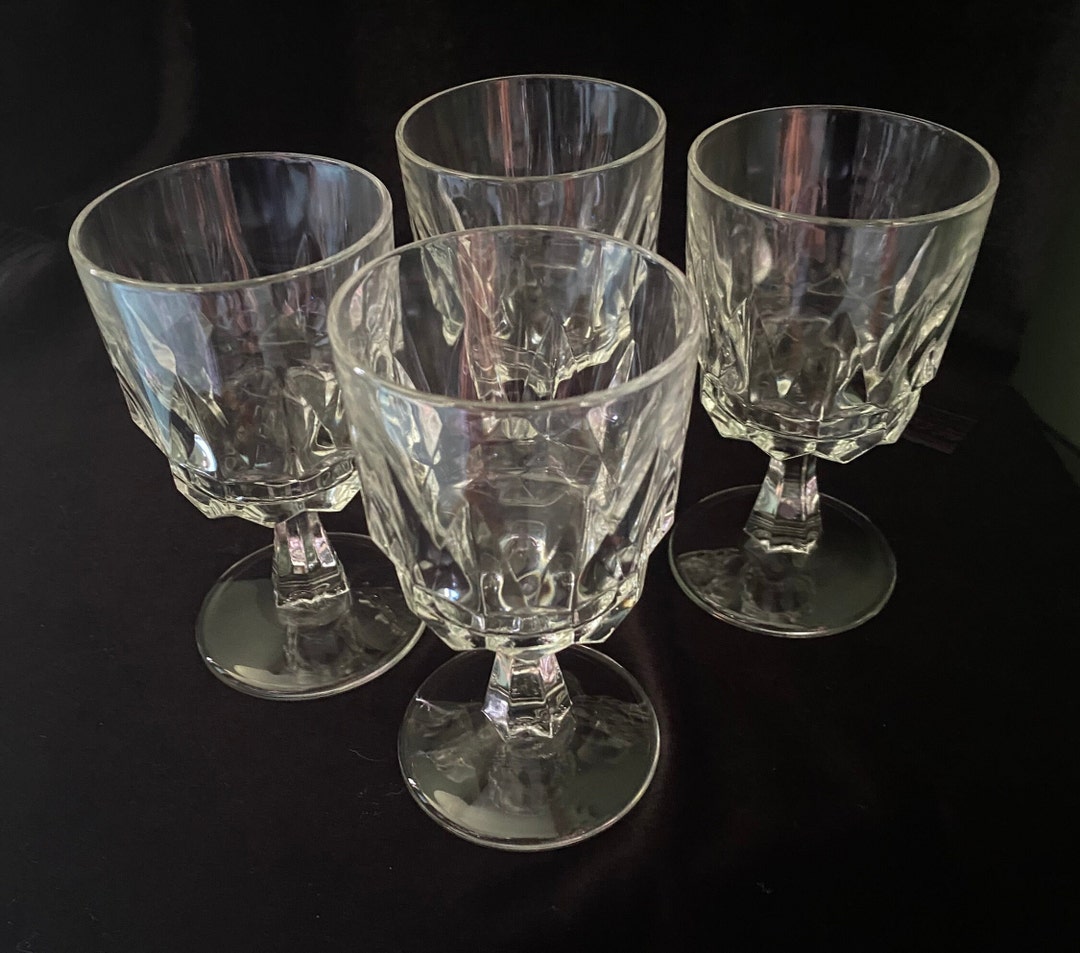 Set of 4, Dessert/port Wine Glasses, Short-stemmed, Precision Vertical ...