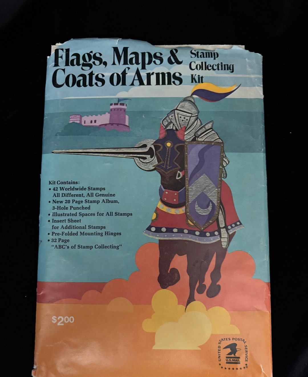 USPS Stamp Collecting Kit, "flags, Maps & Coat of Arms" Collection ...